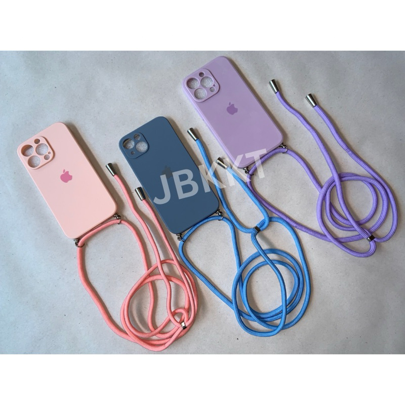 Jual LANYARD SLING CASE WARNA LOGO IPHONE 14 PRO MAX 13 12 11 XS MAX XR ...