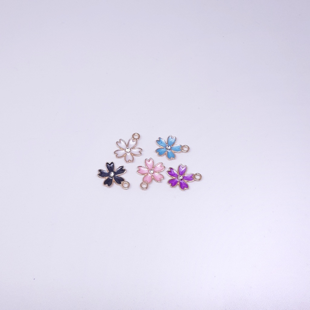 Jual 1pc Liontin Charm Enamel Bunga Sakura | Shopee Indonesia