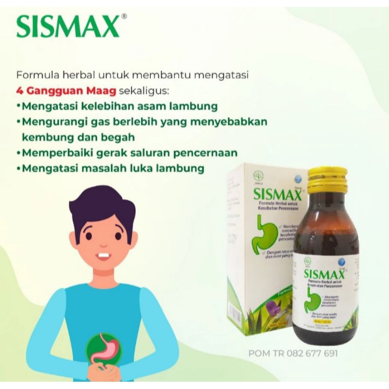 Jual Obat Maag Herbal SISMAX Formula Herbal Untuk Lambung 60ml & 120ml ...