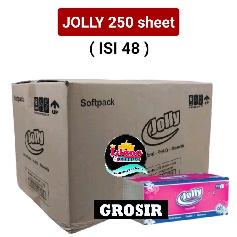 Jual JOLLY 250 Sheet isi 48 pcs (1 KARTON) | Shopee Indonesia