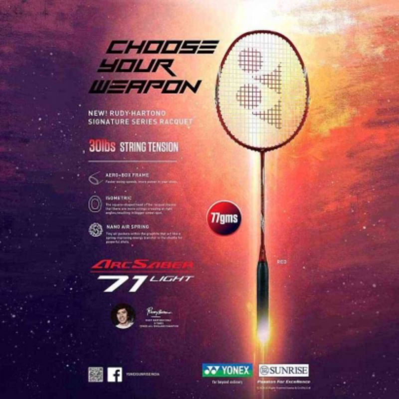 Jual Raket Badminton Yonex Arcsaber 71 Lite Original | Shopee Indonesia