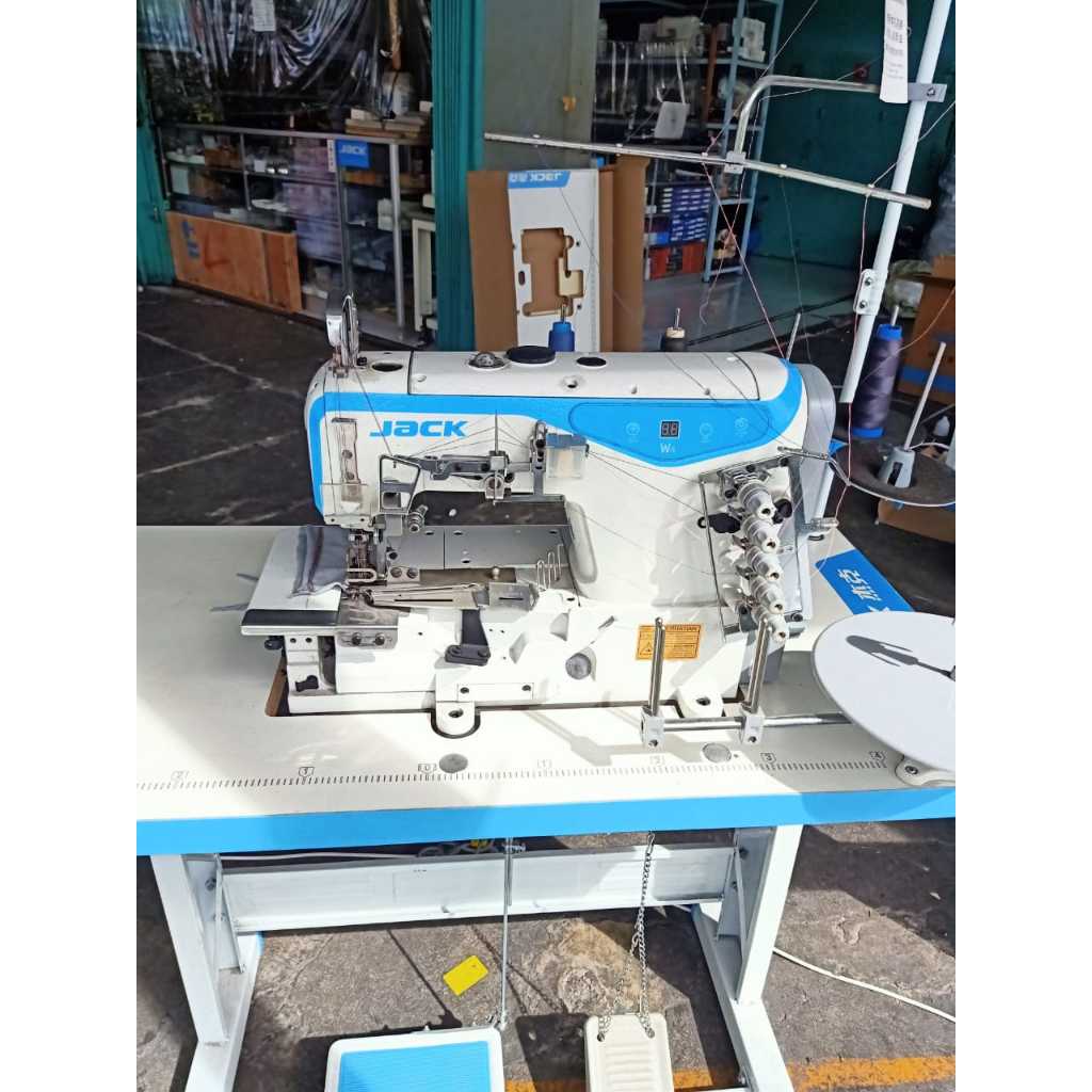 Jual MESIN OVERDECK JACK JK-W4-D-01GB KEPALA BESAR TIMPA HEMMING/W4 ...