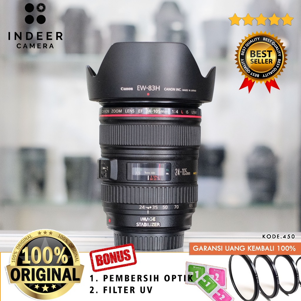 Jual CANON 24-105MM F4 L USM NORMAL ( GARANSI TOKO ) BEST QUALITY 100% ORYGINAL!! TERLARIS ...