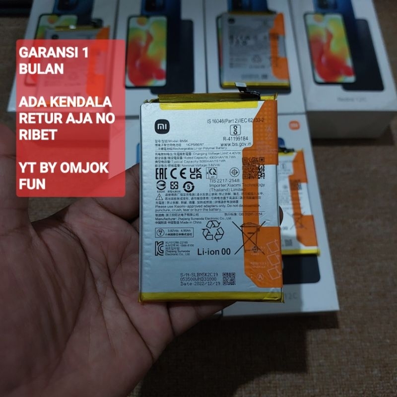 Jual Baterai Xiaomi [ BN5K ] Redmi 12 C copotan original | Shopee Indonesia