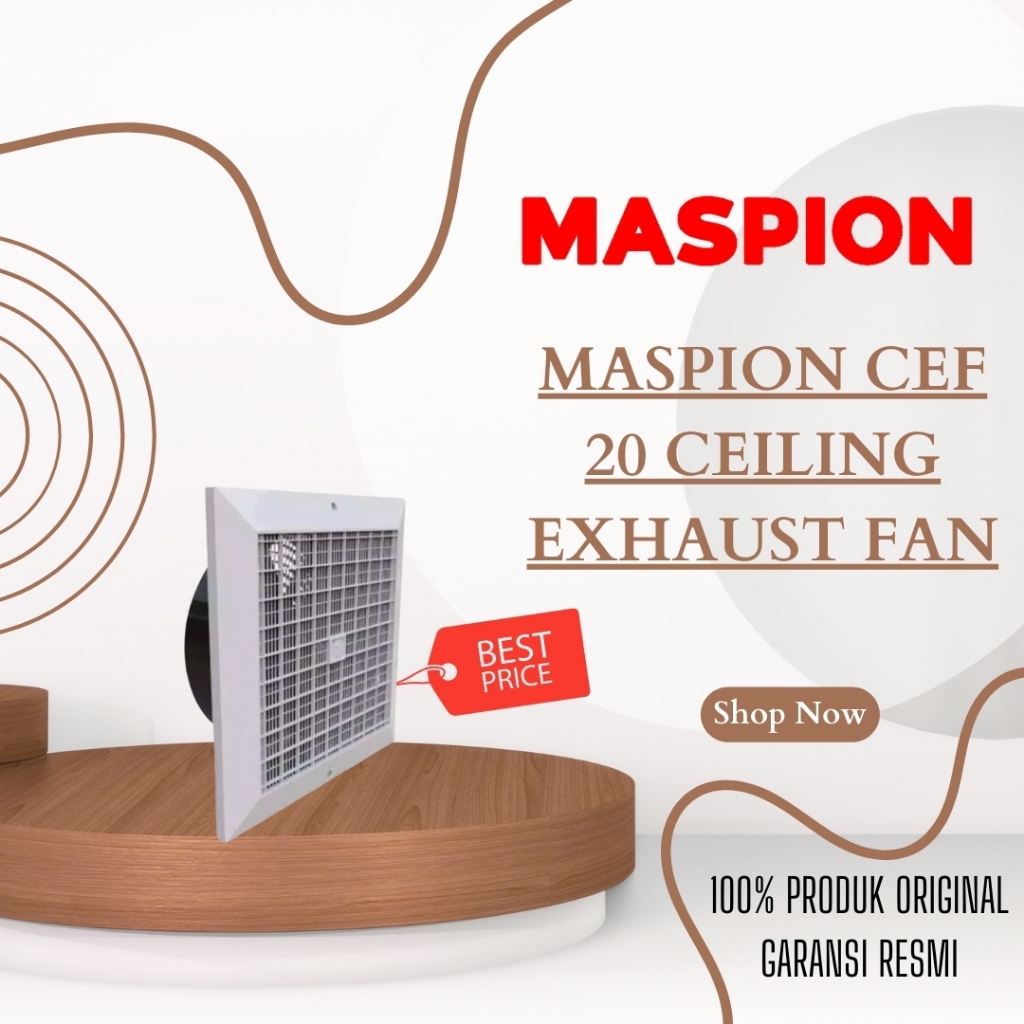Jual Exhaust Fan Maspion Ceiling CEF 20/ CEF20/ CEF-20- Exhaust Fan 8 ...