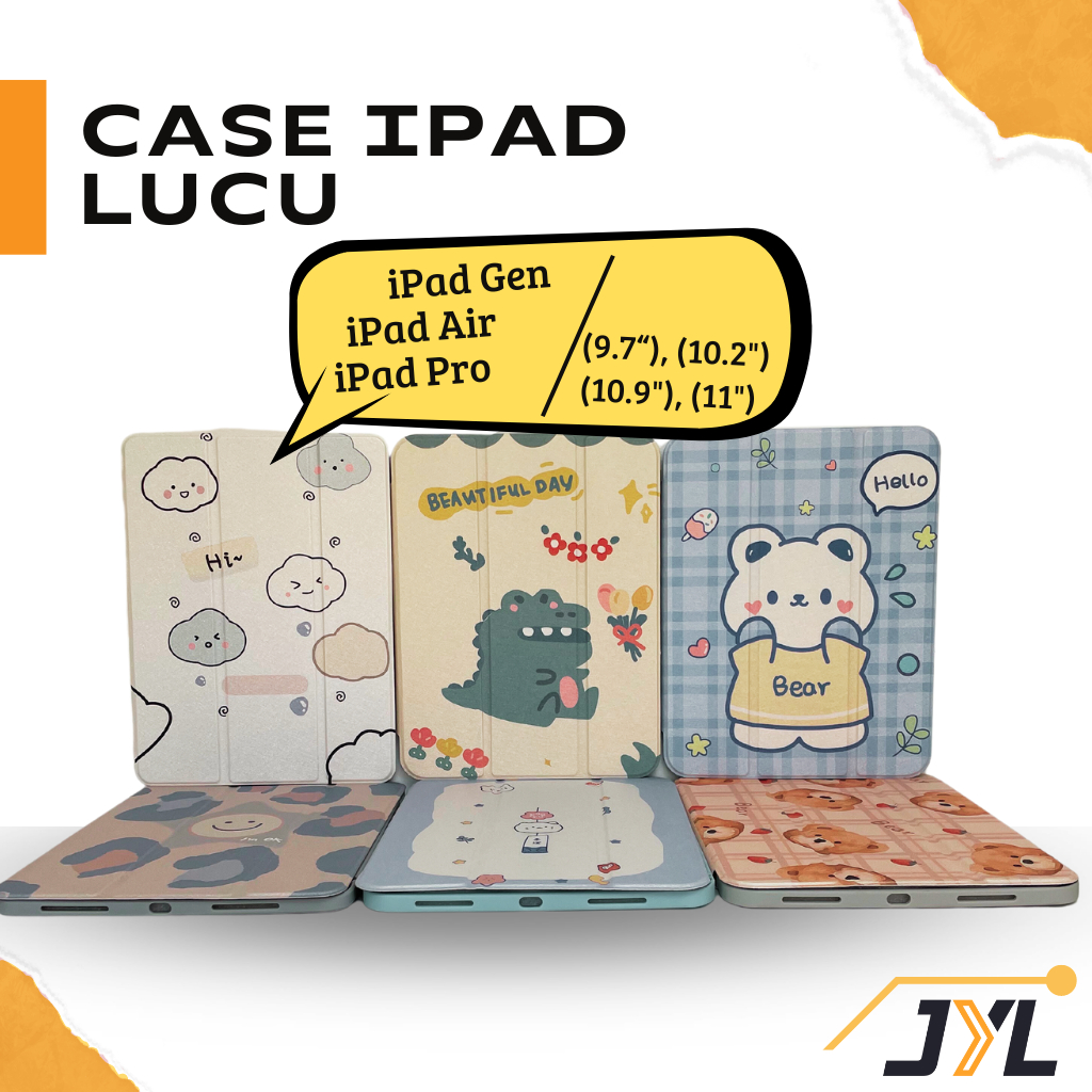 Jual Case iPad Lucu for iPad Pro 11" 2022 Gen 7/8/9 10.2" Gen 5/6 9.7 ...