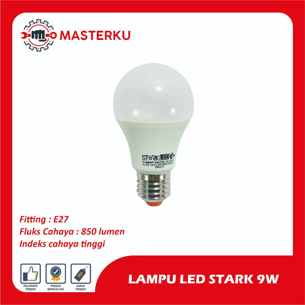 Jual Lampu LED Stark 9 & 12 Watt / LED Lampu / LED Bulp | Shopee Indonesia