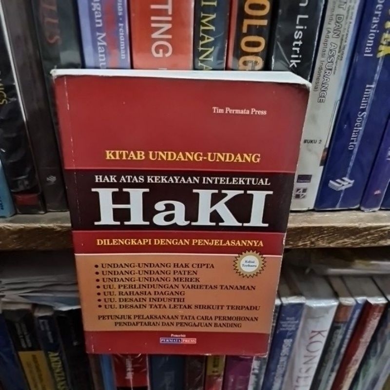 Jual Kitab undang undang Hak Atas kekayaan intelektual HAKI By Tim Permata Press | Shopee Indonesia