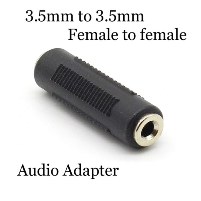 Jual Sambungan Konektor AUX Extention Socket 3.5mm Female to Female ...