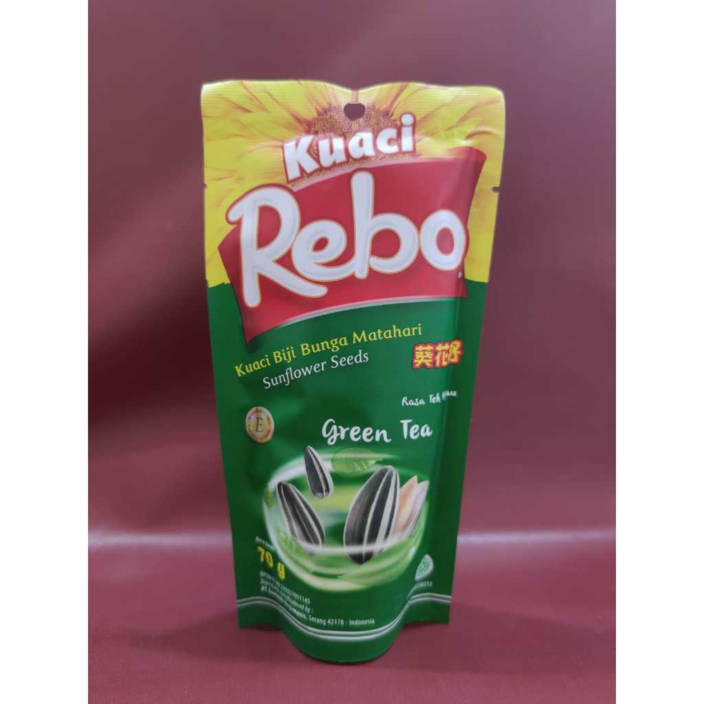 Jual Kuaci Rebo Green Tea 70gr Cemilan Ringan Shopee Indonesia