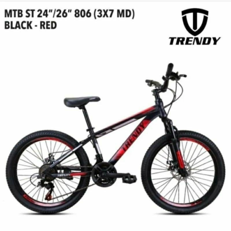 Jual Sepeda Gunung 26 inch Trendy 7 Speed | Shopee Indonesia