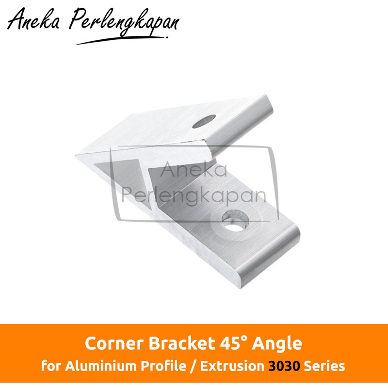 Jual Aluminium Profile 3030 Corner Bracket Angle Connection 45 Degree ...