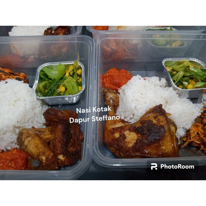 Jual (10)Nasi kotak atau lunch box makan siang | Shopee Indonesia