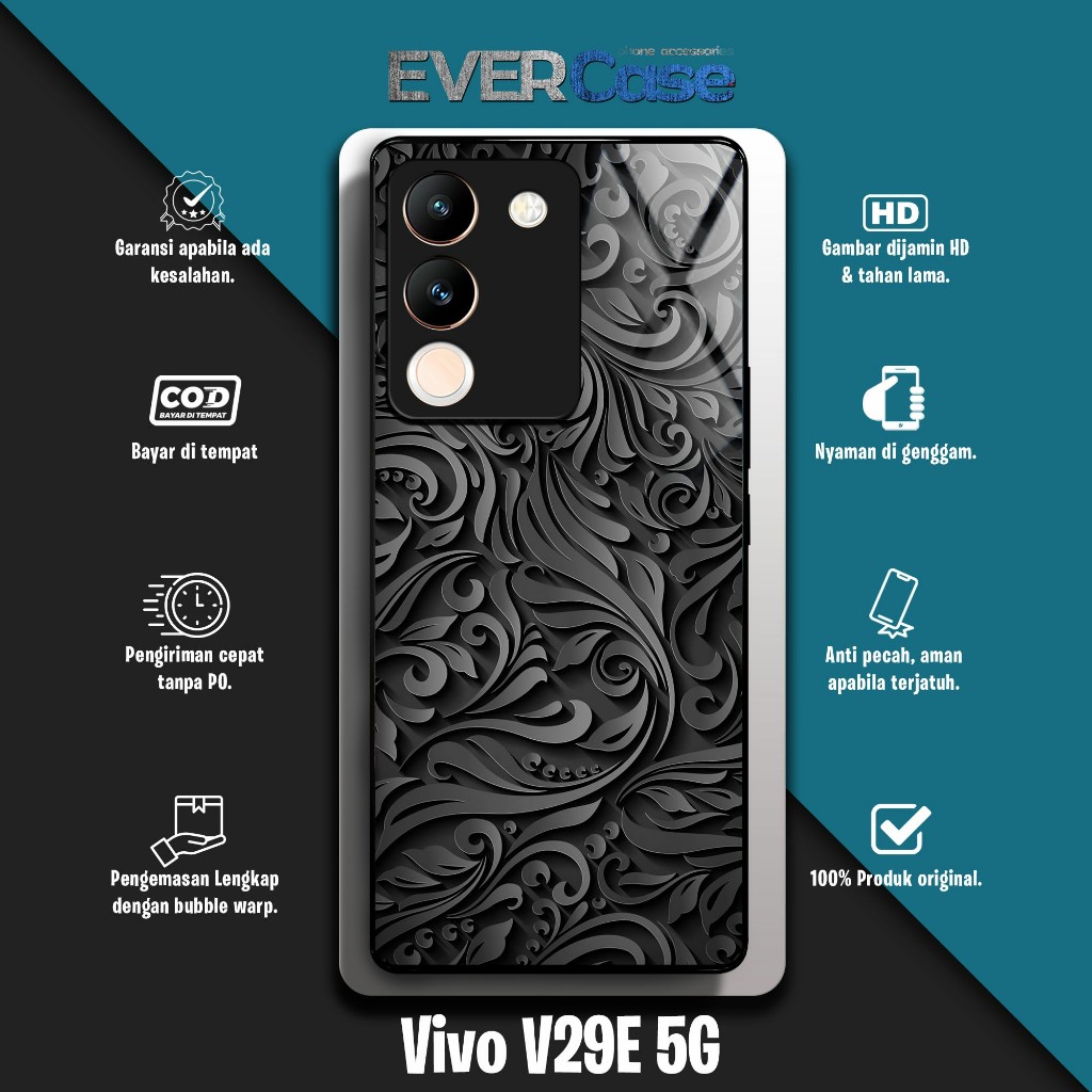 Jual (EV04) Softcase Glass Vivo V29 V29E 5G Case Kaca- CASE PREMIUM ...