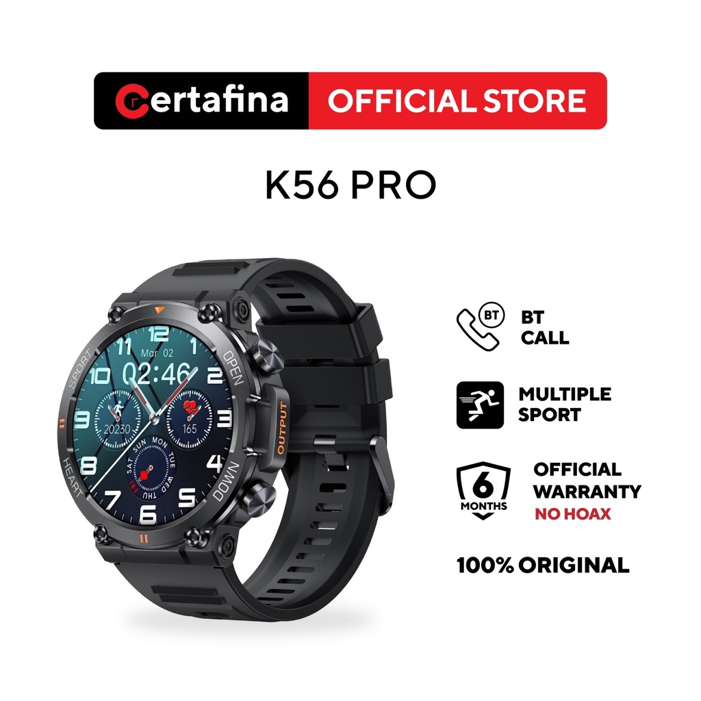 Jual Certafina K56 Pro Sporty Smartwatch Bluetooth Call | Shopee Indonesia