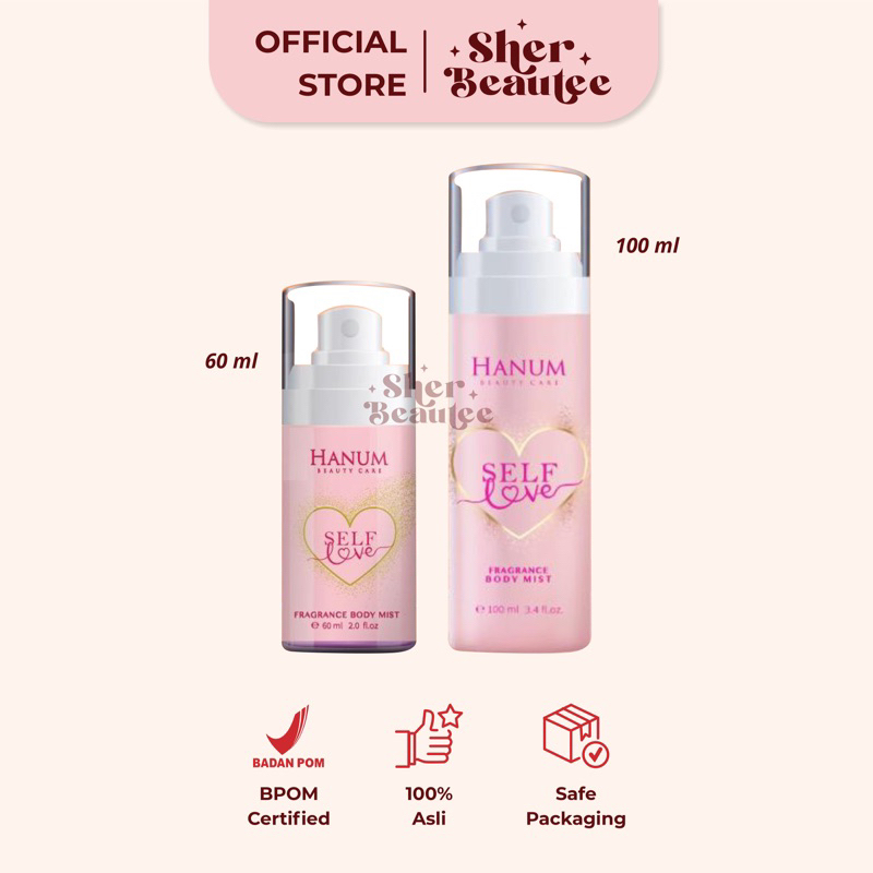 Jual Hanum Beauty Care Self Love Fragrance Body Mist 60ml | 100ml ...