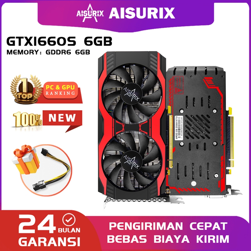 Jual AISURIX VGA Card GTX 1660 Super 6GB Graphics Card GDDR6 192BIT ...
