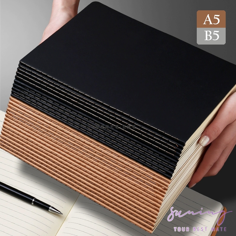 Jual Hitam/Kraft A5/B5 Notebook Buku 36 Lembar lined/Grid/Blank -Suning ...