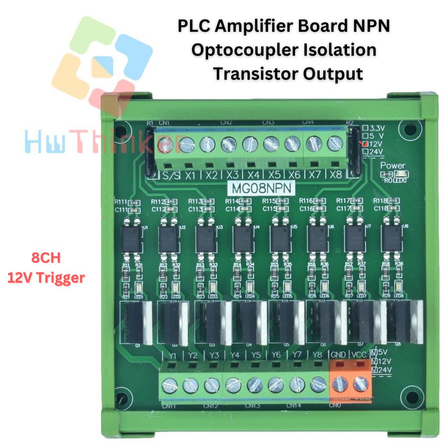 Jual PLC Signal Amplifier Board Module NPN Isolation Isolated Optocoupler Konverter IO Digital ...