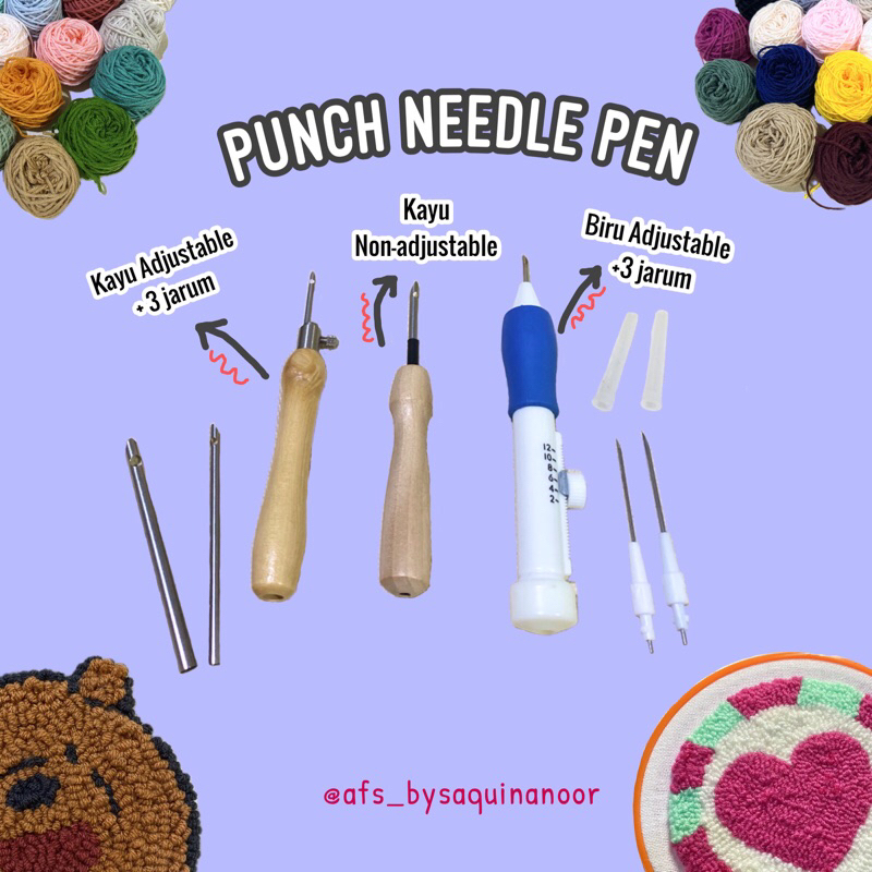 Jual Punch Needle Pen Set Box / Alat Menyulam / Sulam (bordir ...