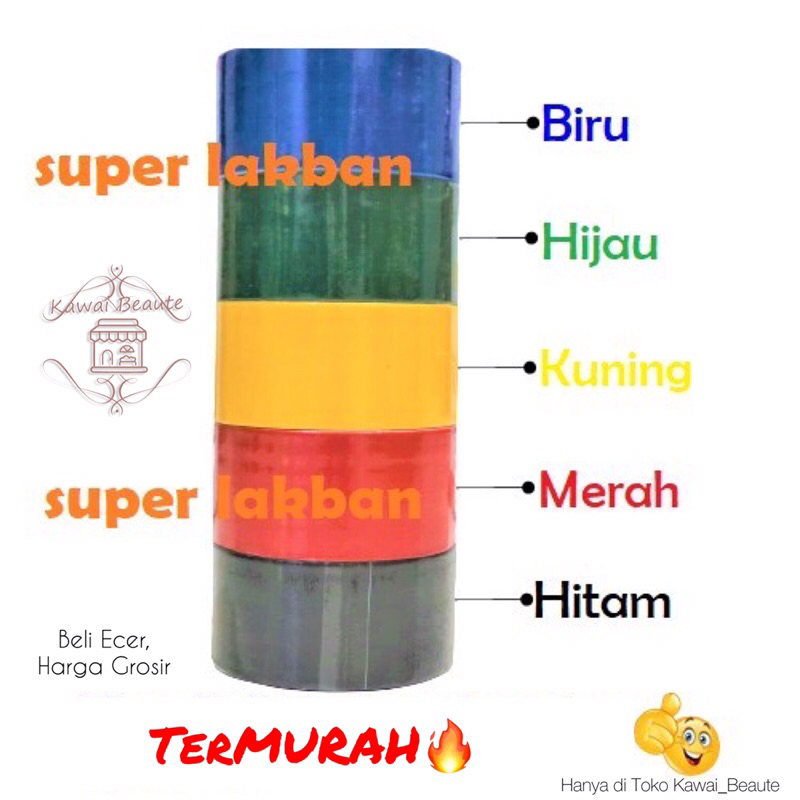 Jual Lakban Kain Warna Warni Six Tapes 4,8 x 7 Yard / Isolasi Jilid ...