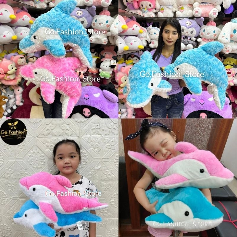 Jual Boneka Ikan Hiu Lumba Lumba Dolphin Vonel Dolphin Raspo Rasfur ...
