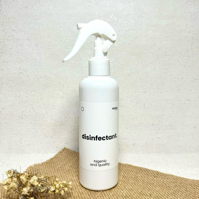 Jual REFILL BOTOL SPRAY 250 ML DISINFECTANT WARNA PUTIH HITAM AESTHETIK ...