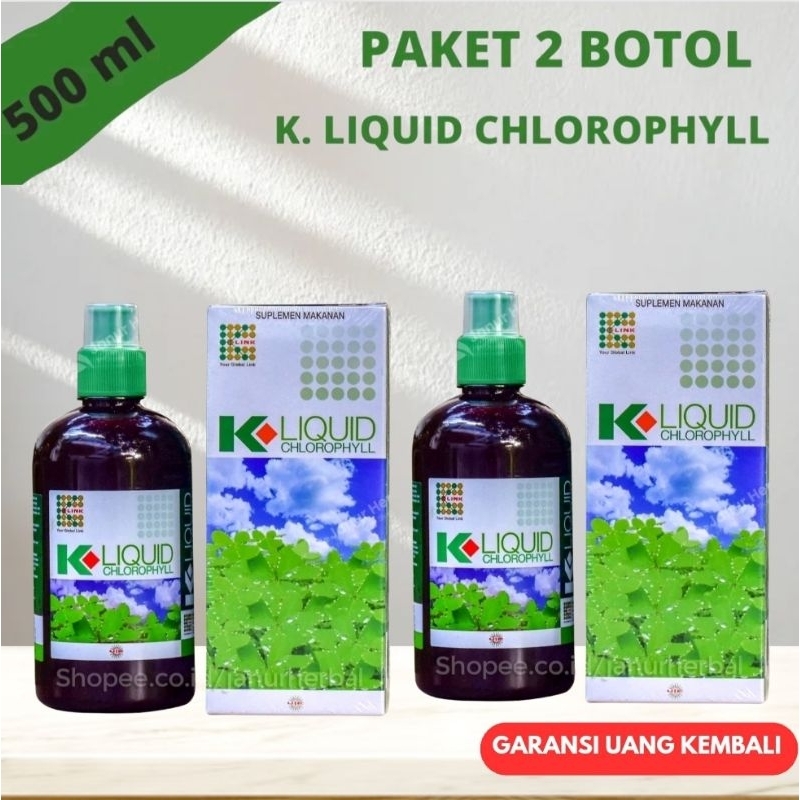 Jual K-LIQUID CHLOROPHYLL (2 botol) Klorofil 500 ml Original | Shopee ...