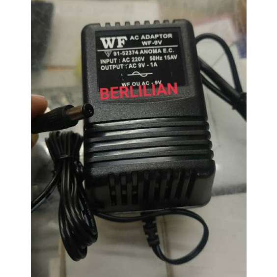 Jual Adaptor AC 9V 1A input AC 22V Merek WF | Shopee Indonesia