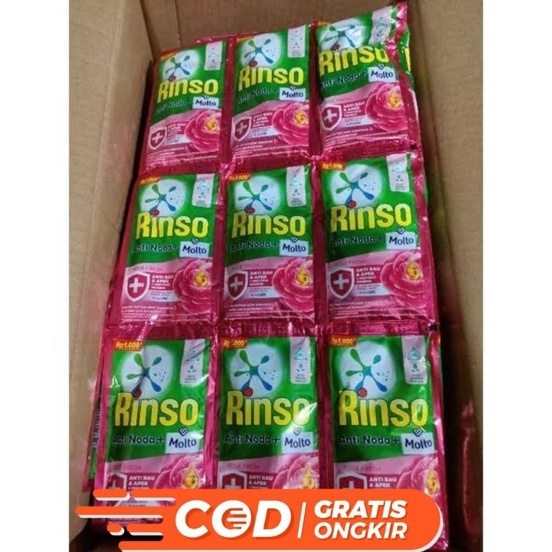 Jual RINSO CAIR 1000 = 6 RENCENG/ 42 SACHET MURAH | Shopee Indonesia