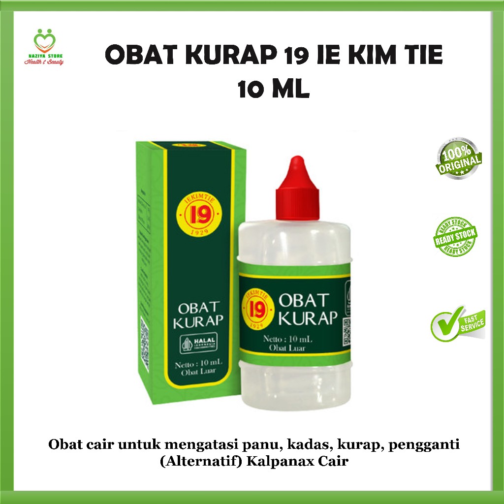 Jual OBAT KURAP 19 IE KIM TIE 10 ML OBAT KURAP PANU KADAS GATAL GATAL ...