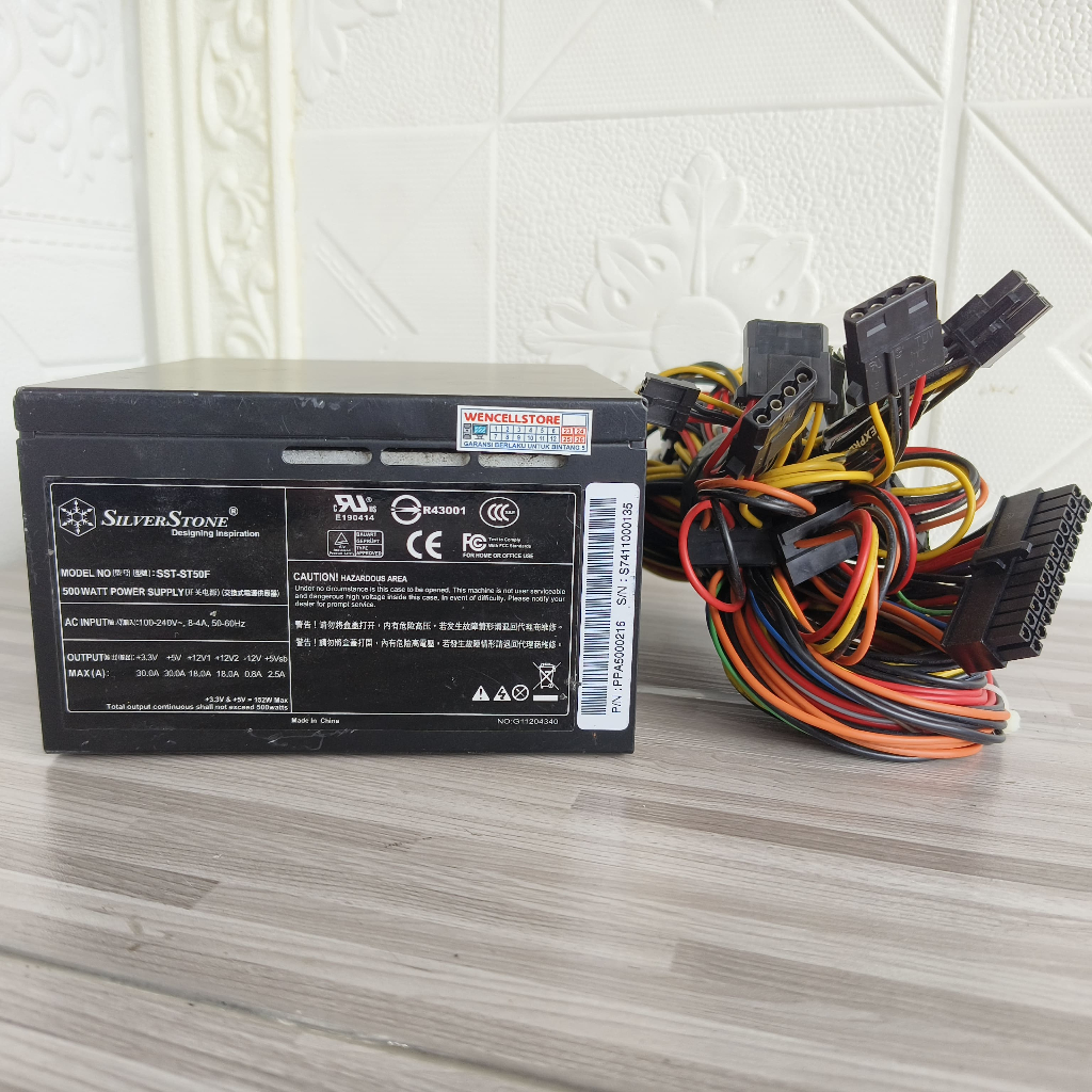 Jual PSU GAMING SILVERSTONE 500W PURE | Shopee Indonesia