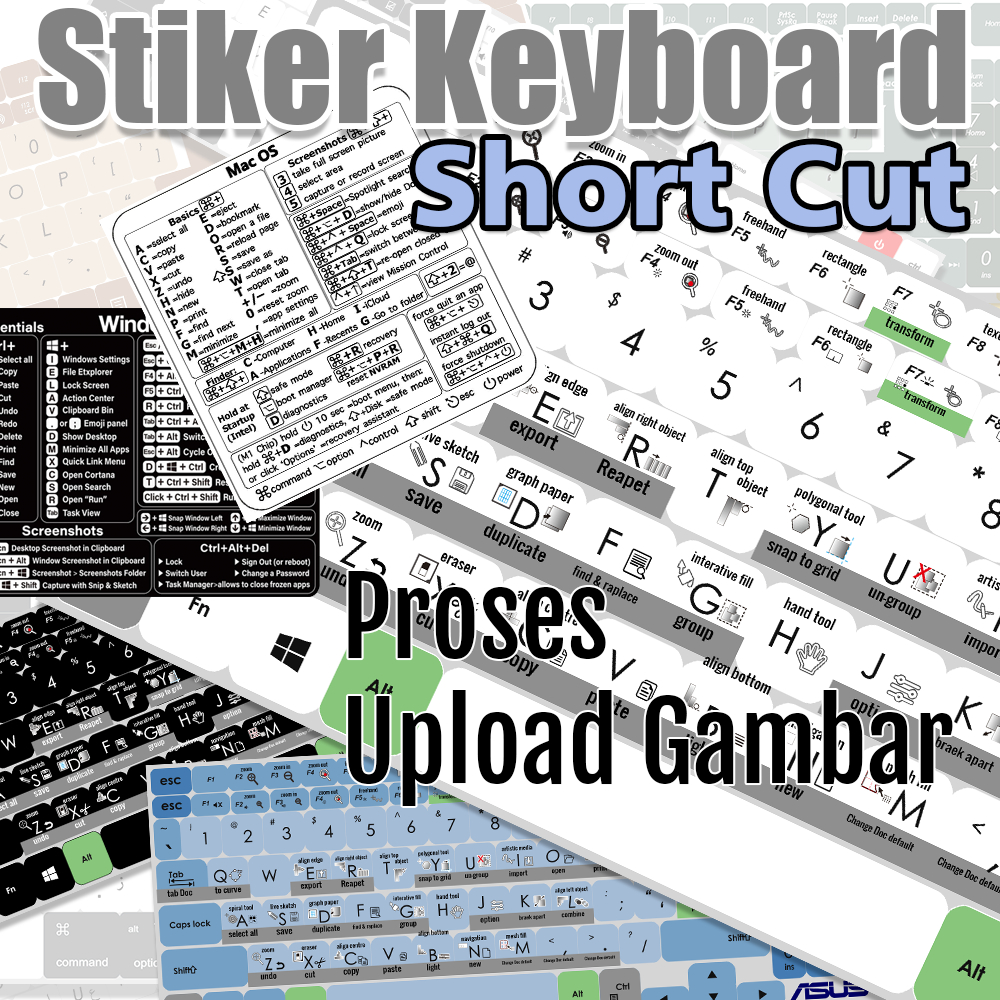 Jual Stiker Shortcut Aplikasi Populer Stiker Label Window Untuk Laptop ...