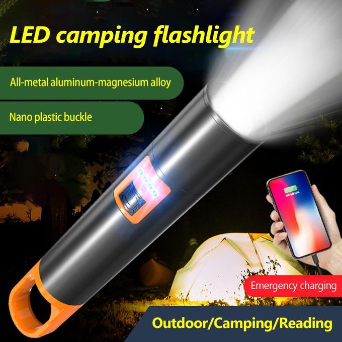 Jual Senter LED Camping USB Rechargeable Long Range Zoomable Emergency ...