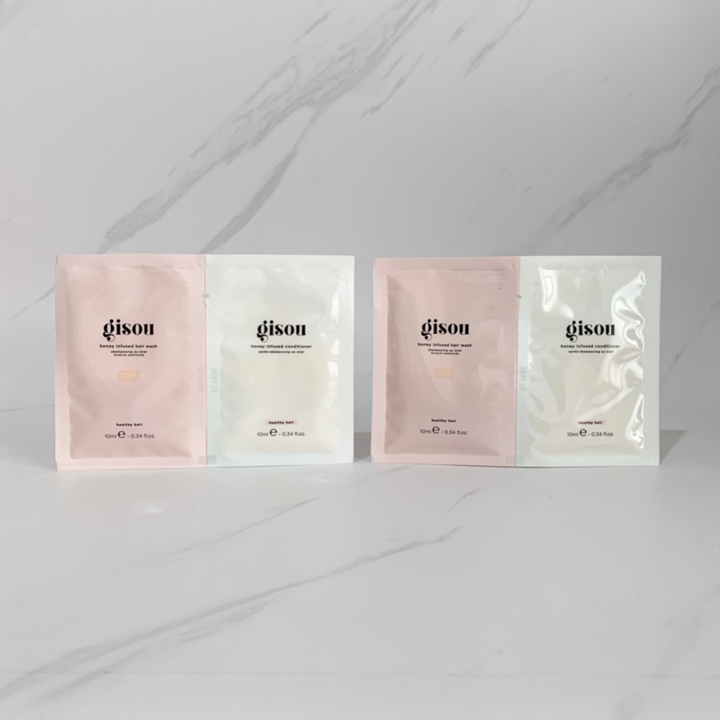 Jual Gisou Honey Infused Hair Wash Shampoo + Conditioner Duo Sample Set ...