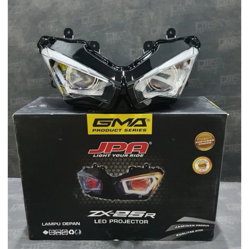 Jual headlamp lampu depan reflektor Kawasaki ninja Zx25R jpa hid reflektor | Shopee Indonesia