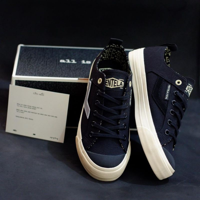 Jual Promo Sepatu Ventela X Evil Low Black x Papa Gading All Is Well ...