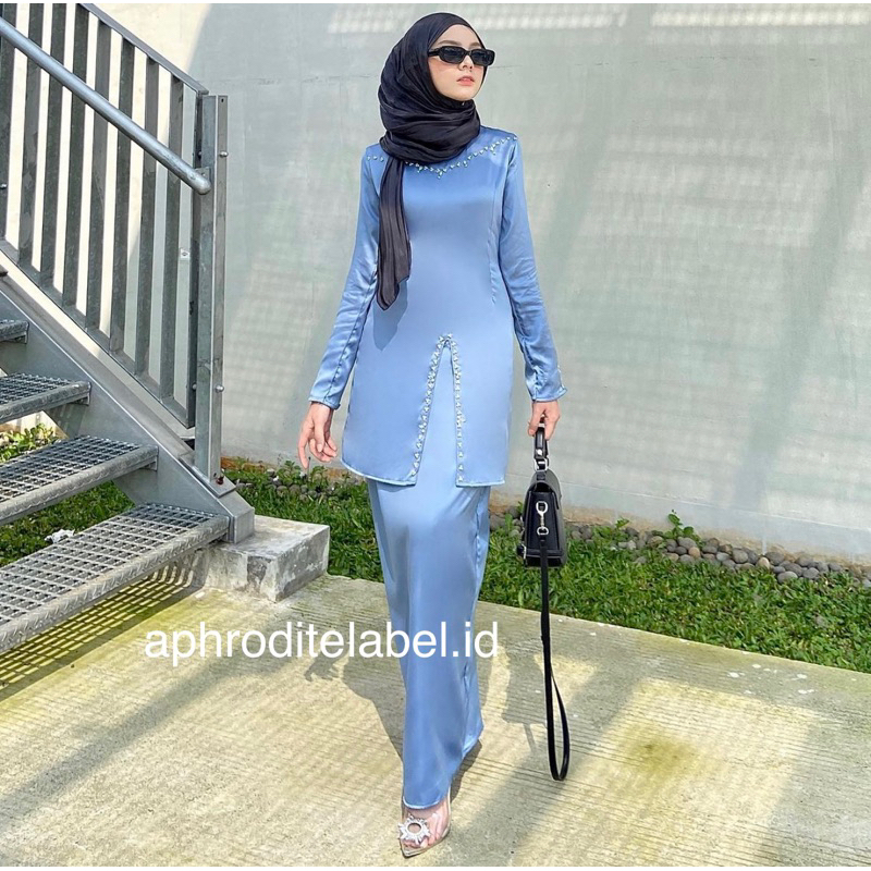 Jual Lesti set kurung melayu setelan baju kurung melayu bridesmaid ...