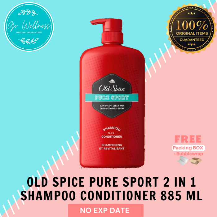 Jual Old Spice Pure Sport 2 in 1 Shampoo Conditioner 885 ml | Shopee ...