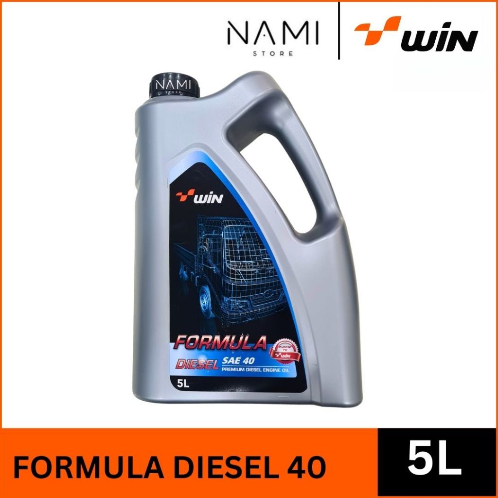 Jual *Win Diesel Formula SAE 40 (5L) GALON* Oli Mesin Kendaraan Diesel - Original | Shopee Indonesia