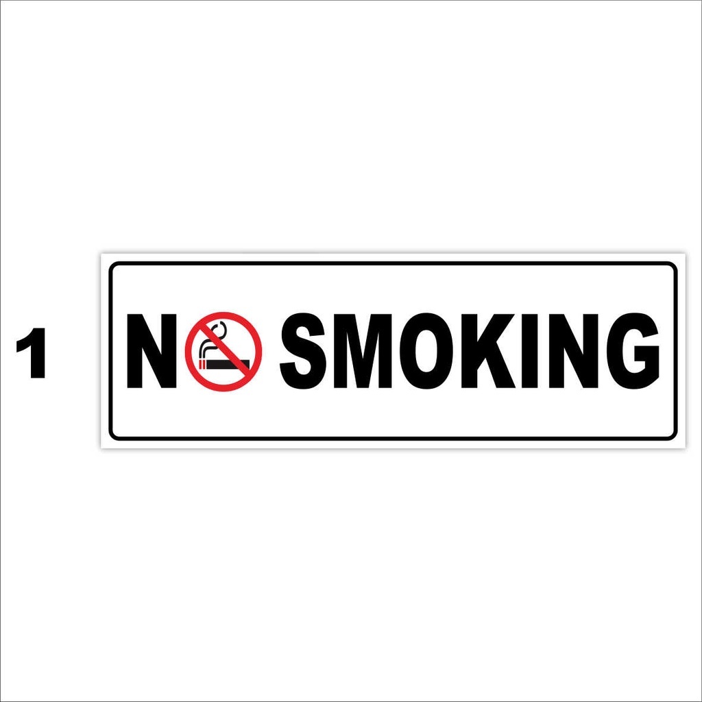 Jual Sign Akrilik No Smoking Area, Stiker No Smoking Area, Custom ...