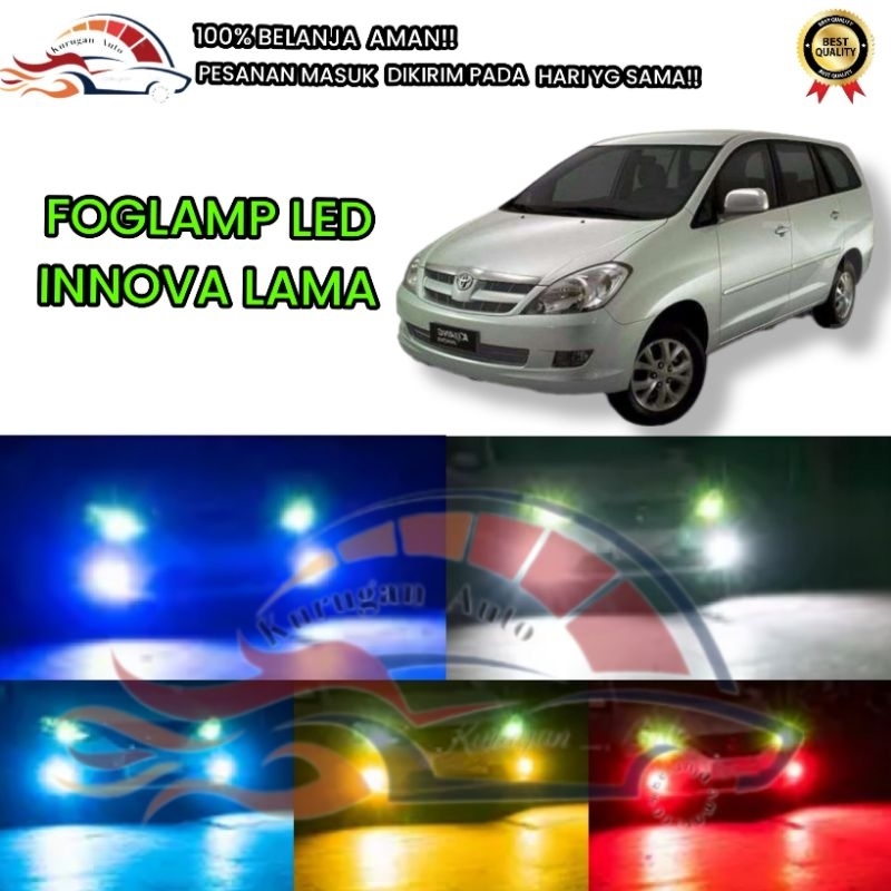 Jual Foglamp Led Innova Lama Foglamp Kotak 3 Warna 2 Warna bukan Barong ...