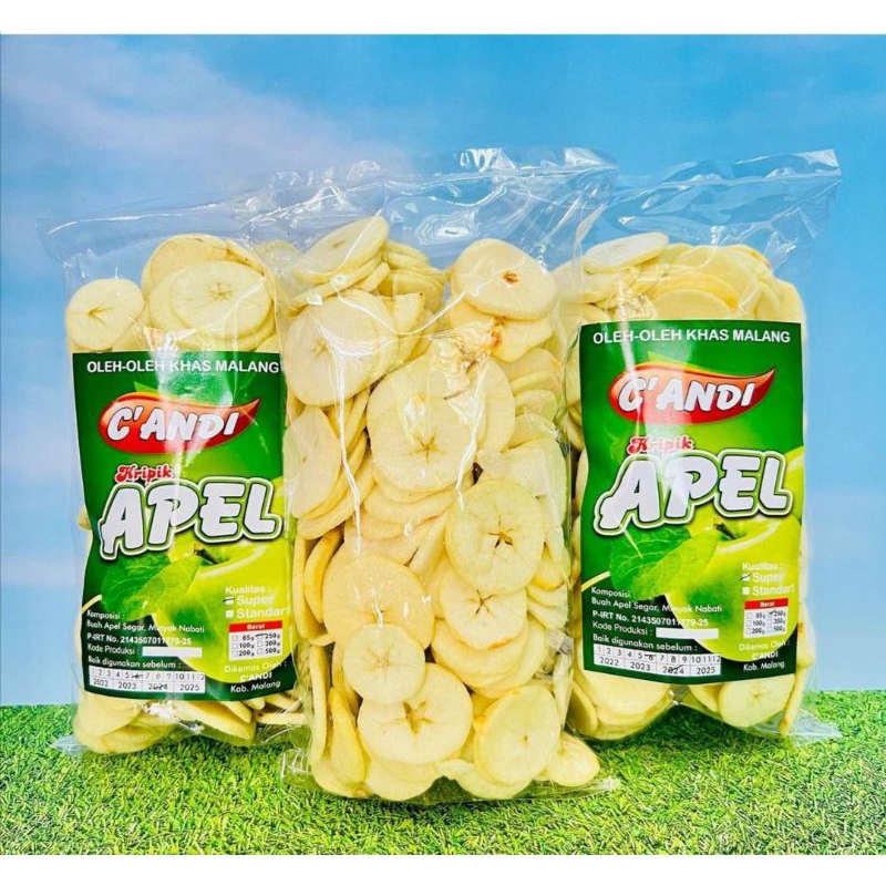 Jual KERIPIK BUAH APEL ASLI OLEH2 MALANG KEMASAN 250GR | Shopee Indonesia