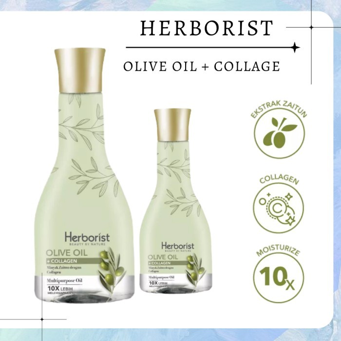 Jual AS Herborist Olive Oil + Collagen 150ml Minyak Zaitun Collagne ...