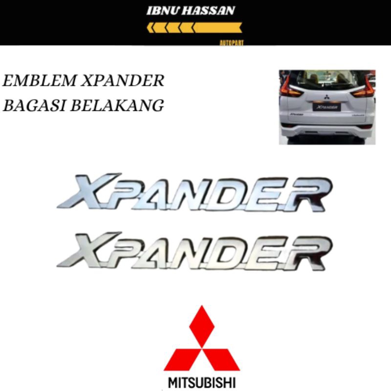 Jual Emblem logo Xpander chrome bagasi belakang logo xpander original ...