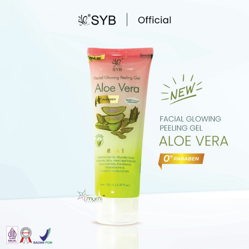 Jual SYB FACIAL GLOWING PEELING GEL ALOE VERA 130ML | Shopee Indonesia