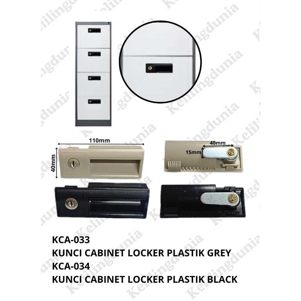 Jual Kunci lemari cabinet filing arsip dokumen lion handle locker ...