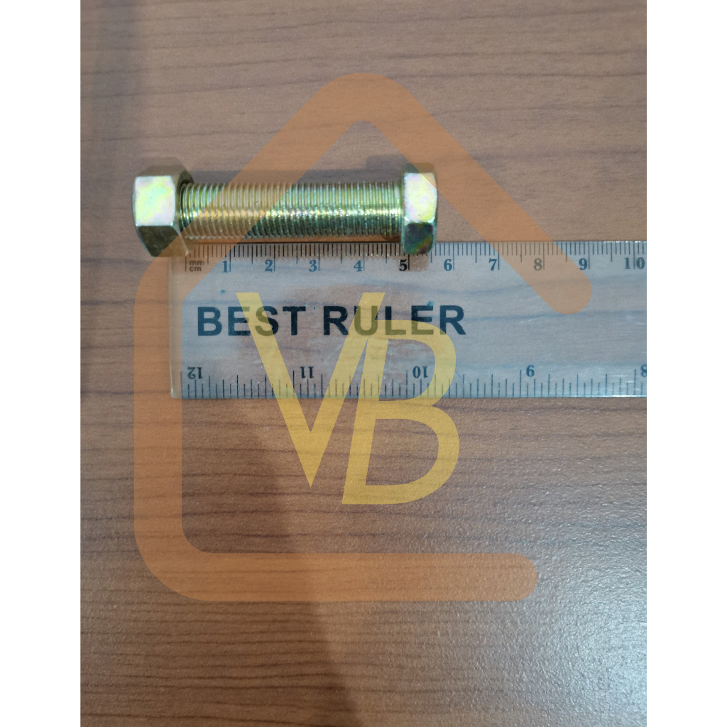Jual BAUT MUR KUNING HEX BMK M12 X 50 MM (KUNCI 17) | Shopee Indonesia