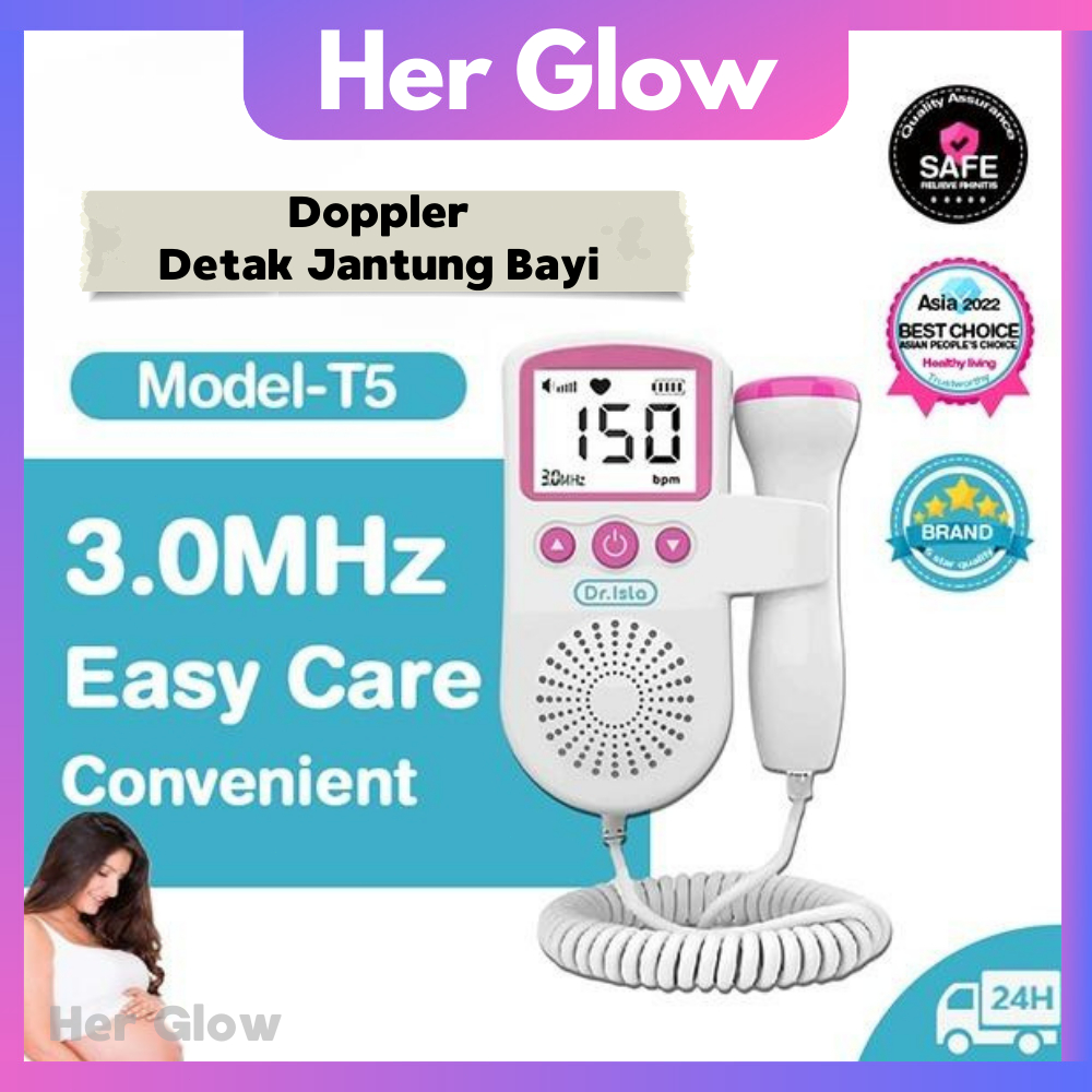 Jual HER GLOW ⭐GARANSI 1 TAHUN⭐ Dopler Detak Jantung Bayi Fetal Doppler ...