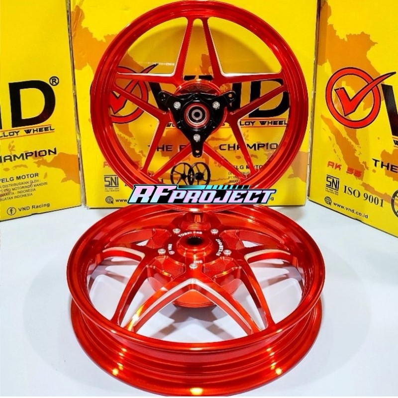 Jual Velg Copy X1R Bintang VND V SPEED V1 AEROX / NMAX Old dan Nmax New Uk 185/215 - 14 Black ...